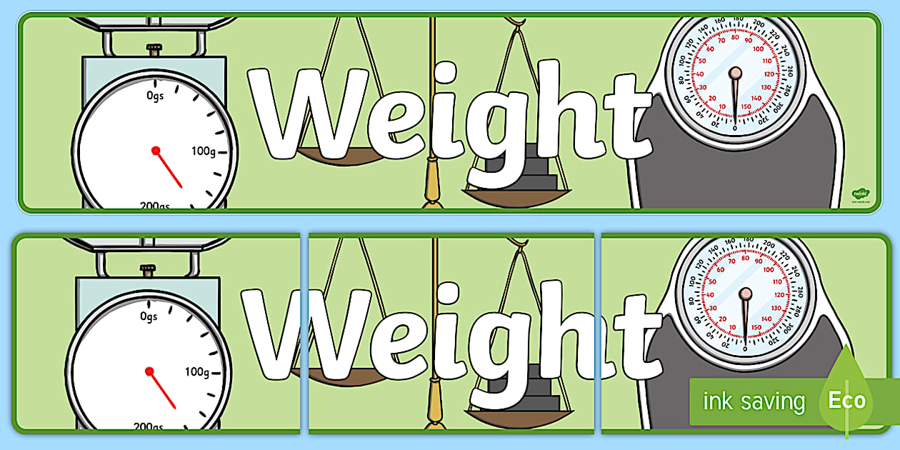 Weight Display Banner (teacher made) - Twinkl