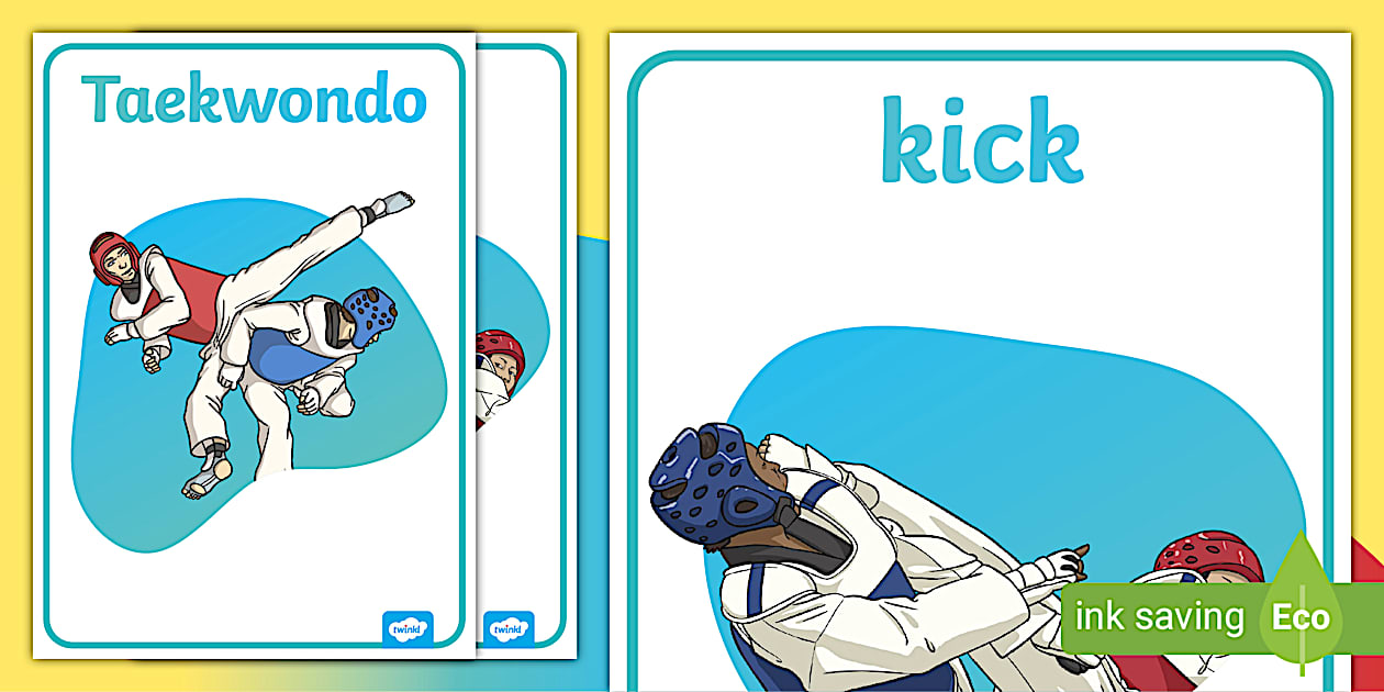 Cursive Taekwondo Display Posters (teacher made) - Twinkl