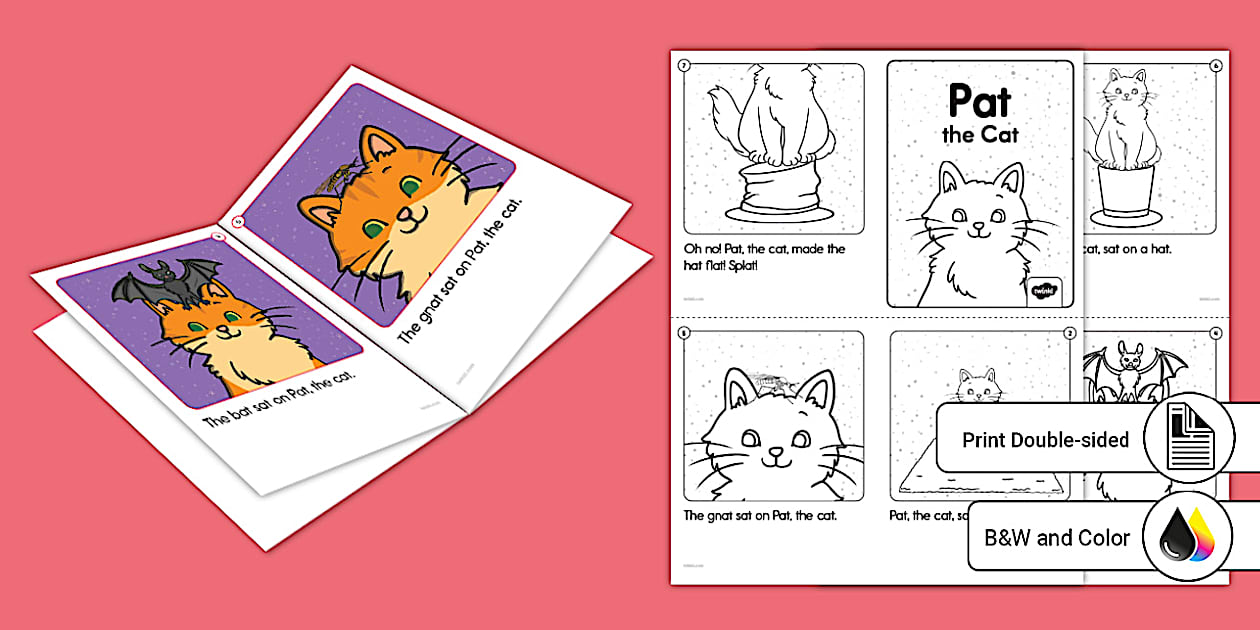 Printable Pat the Cat Reader for Kids | Twinkl USA - Twinkl