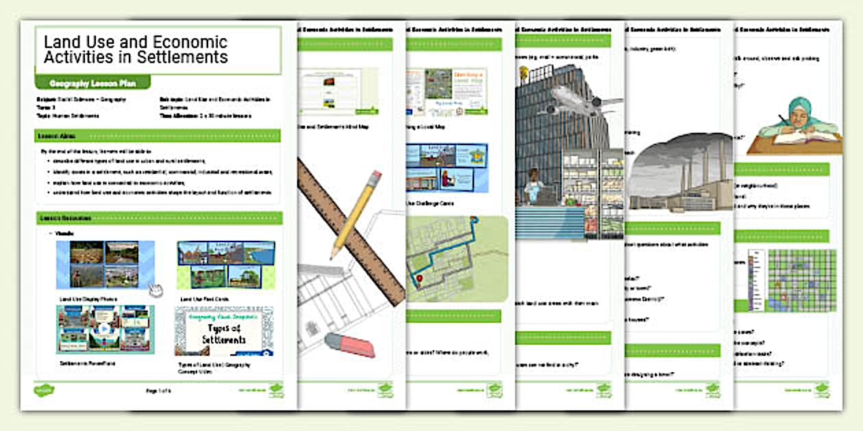 Grade 8 Lesson Plan: Land Use & Economic Activities