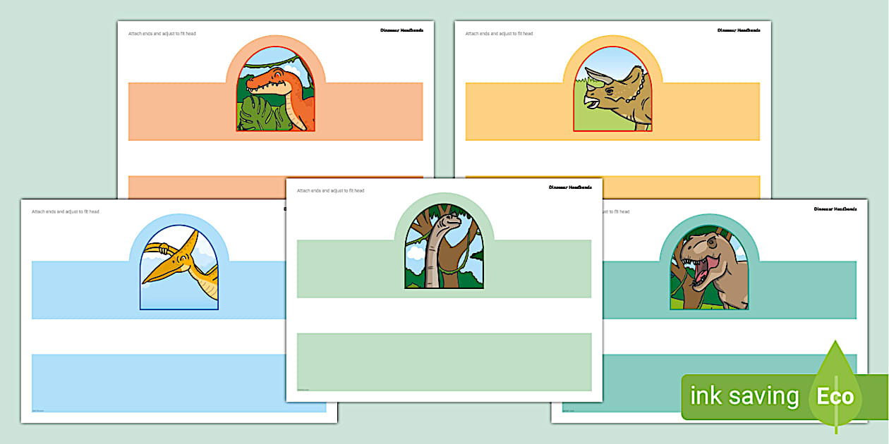 Dinosaur Headband (teacher made) - Twinkl
