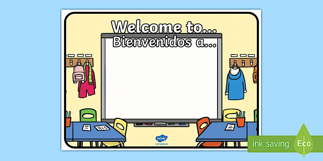 Welcome to Display Sign English/Spanish (Teacher-Made)