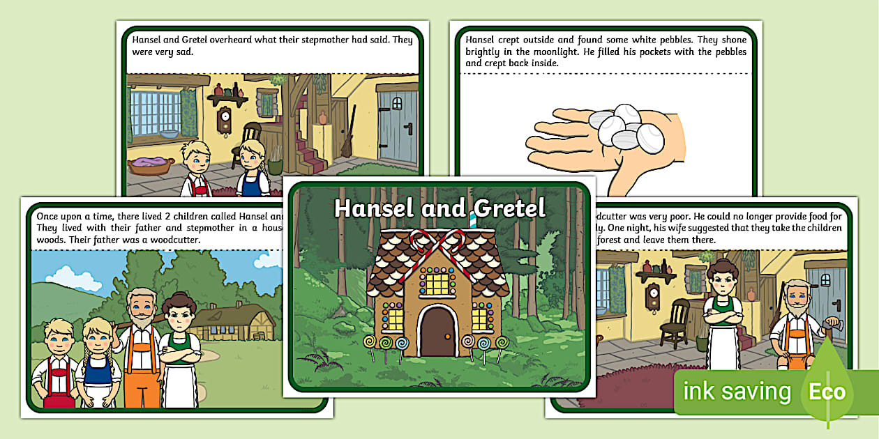 Editable Hansel and Gretel Story Sequencing - Twinkl