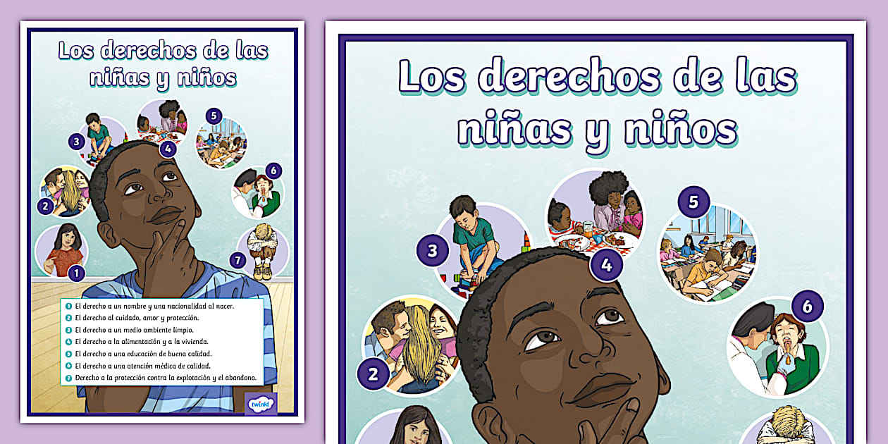 Afiche de los derechos del niño y niña | Twinkl - Twinkl