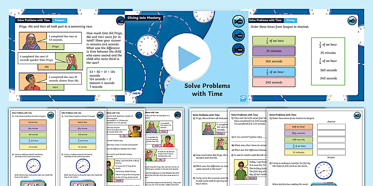 👉 Y3 Diving into Mastery: Step 12 Solve Problems with Time