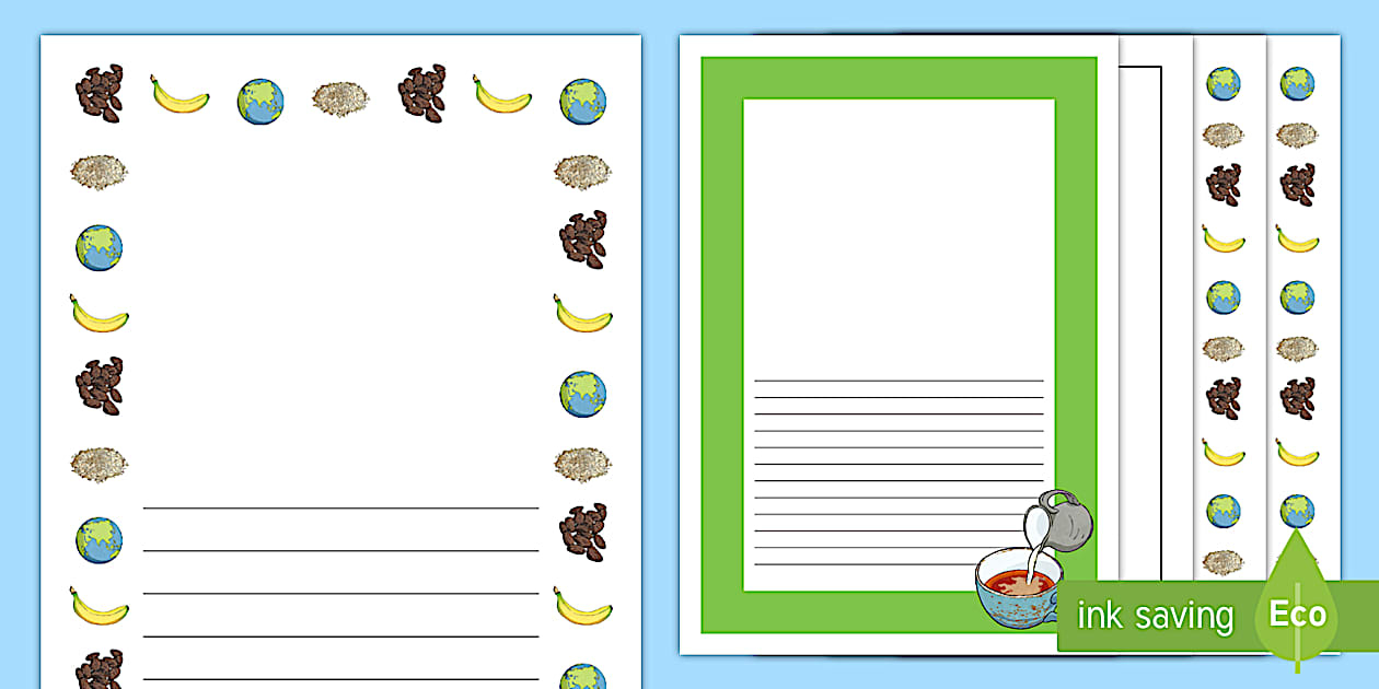 KS2 Fairtrade Page Border Pack (teacher made) - Twinkl