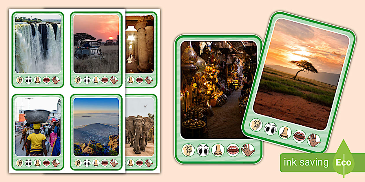 Africa Themed Setting Photo Prompt Cards - Twinkl