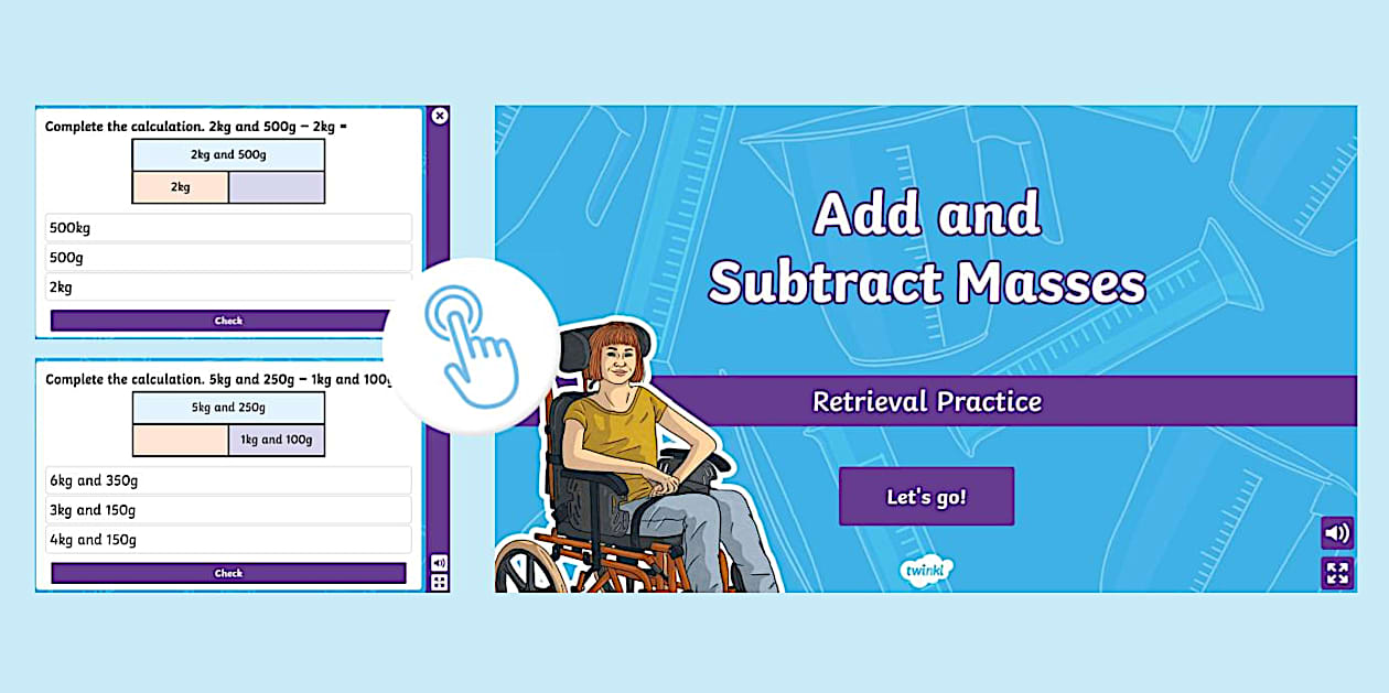 👉 Retrieval Practice Add And Subtract Masses Maths Interactive Quiz