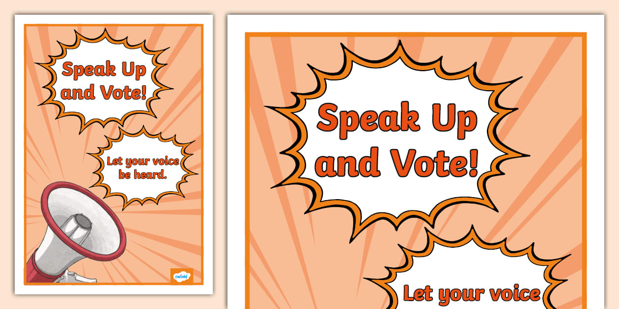 Democracy Speak Up Poster (teacher made) - Twinkl