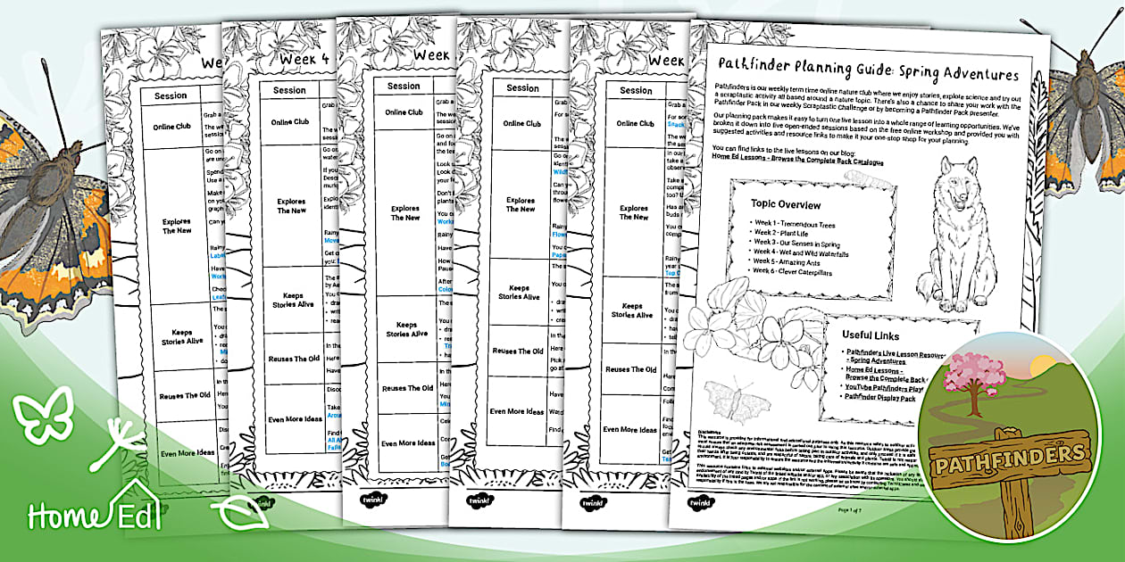 Pathfinder Planning Guide: Spring Adventures (Teacher-Made)