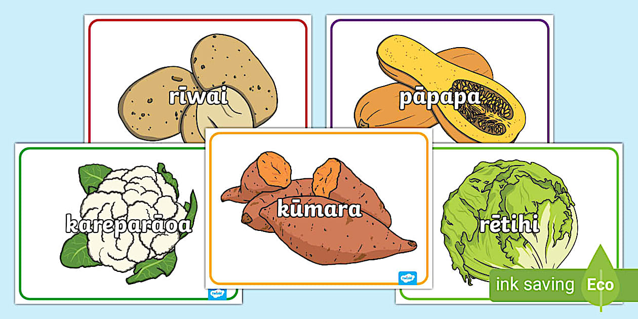 Ngā Ingoa o ngā Huawhenua (Teacher-Made) - Twinkl