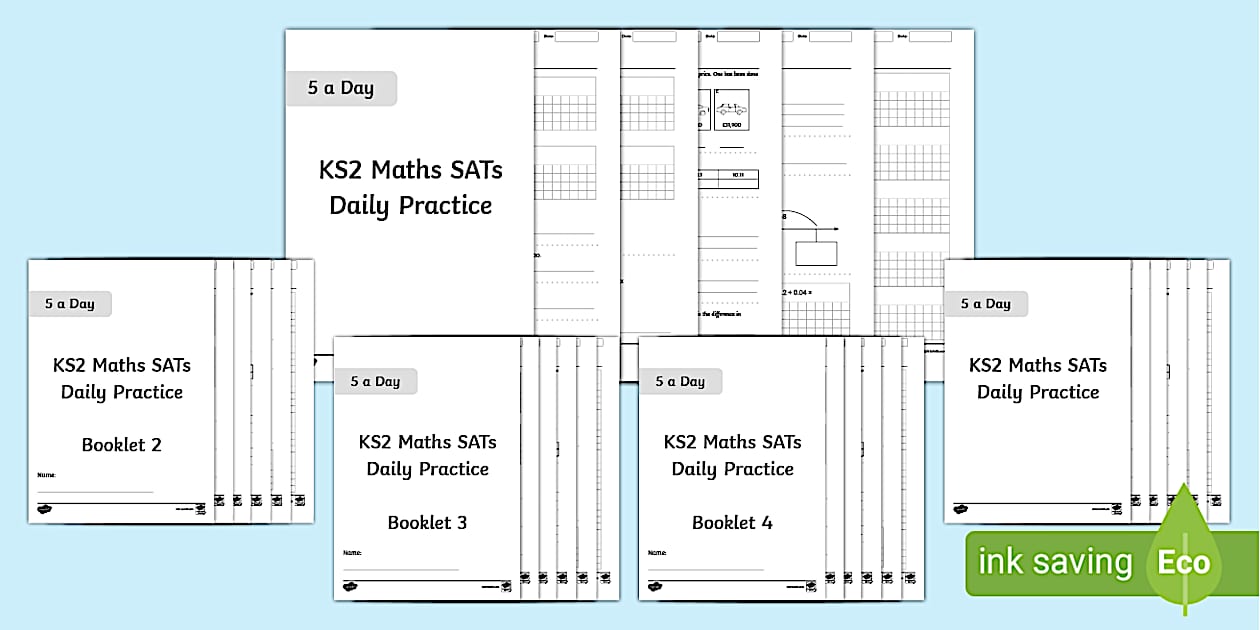 👉 Maths SATs Revision Year 6 SATs 5-a-Day Maths Bumper Pack