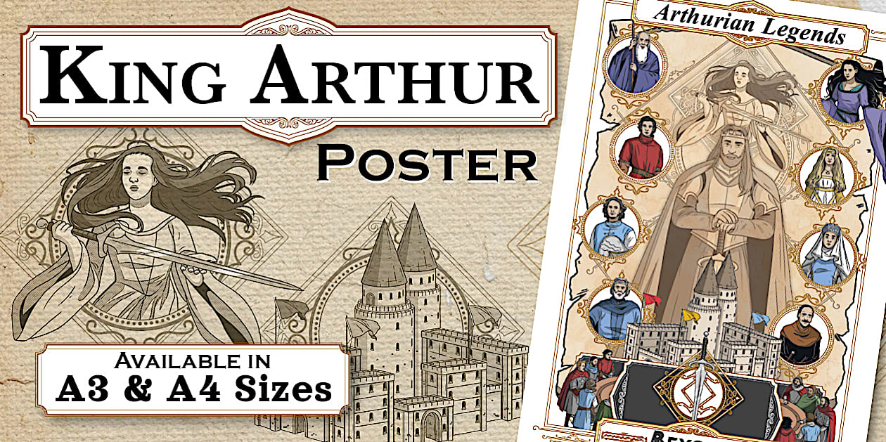 King Arthur Poster for Literacy Engagement