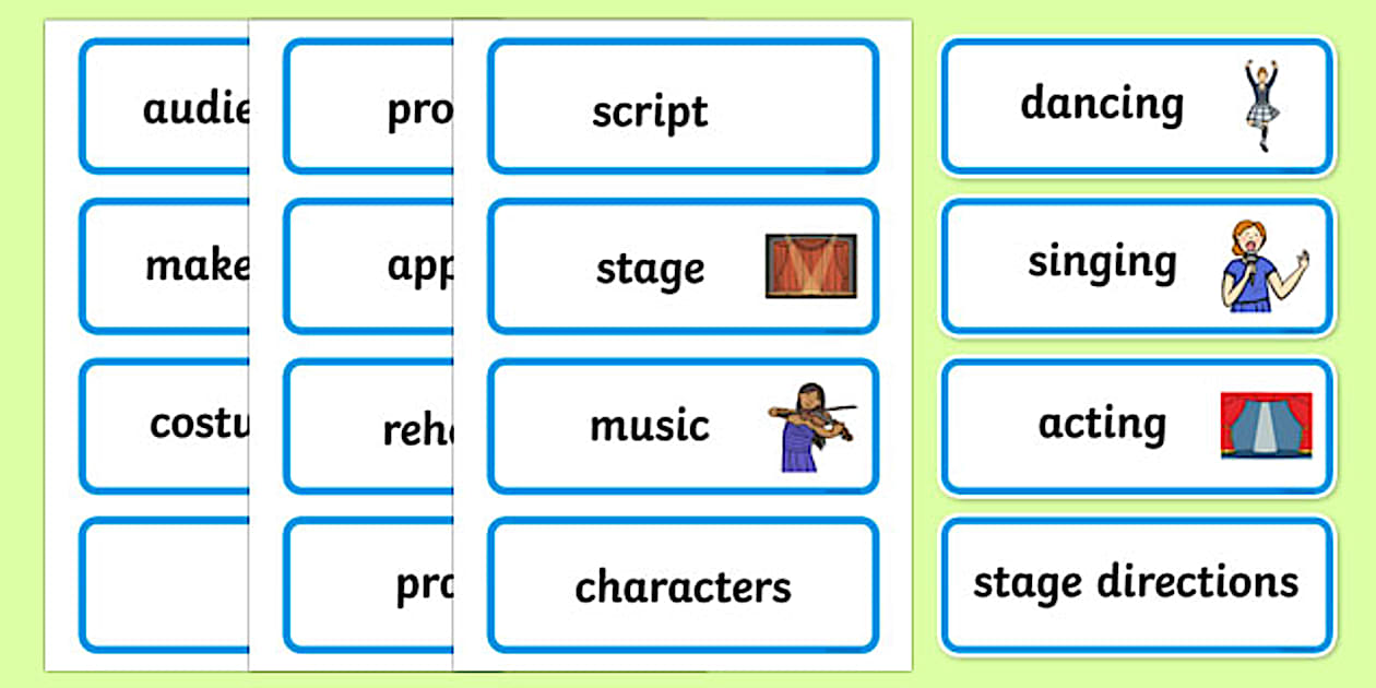 Cursive Performance Word Cards (teacher made) - Twinkl
