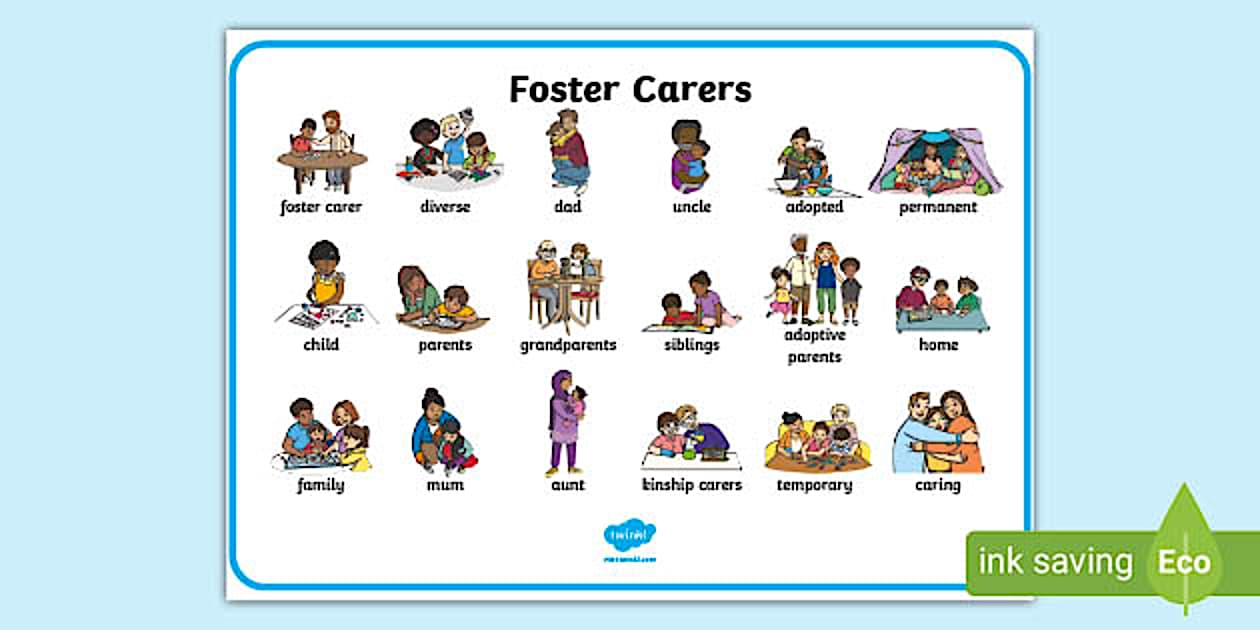 Foster Carers Word Mat