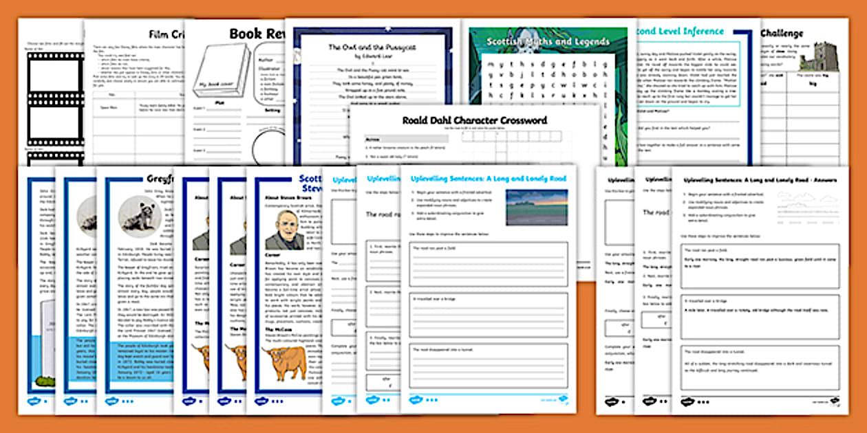 Second Level P6 Literacy Home Learning Pack (Teacher-Made)