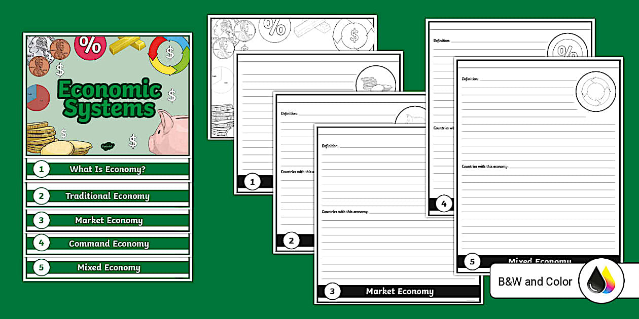 Seventh Grade Economic Systems Flipbook (Teacher-Made)