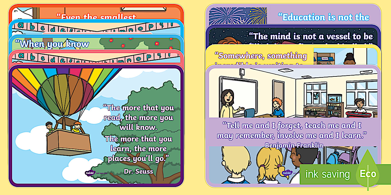 👉 Inspirational Quotes for the Classroom | EYFS Quotes
