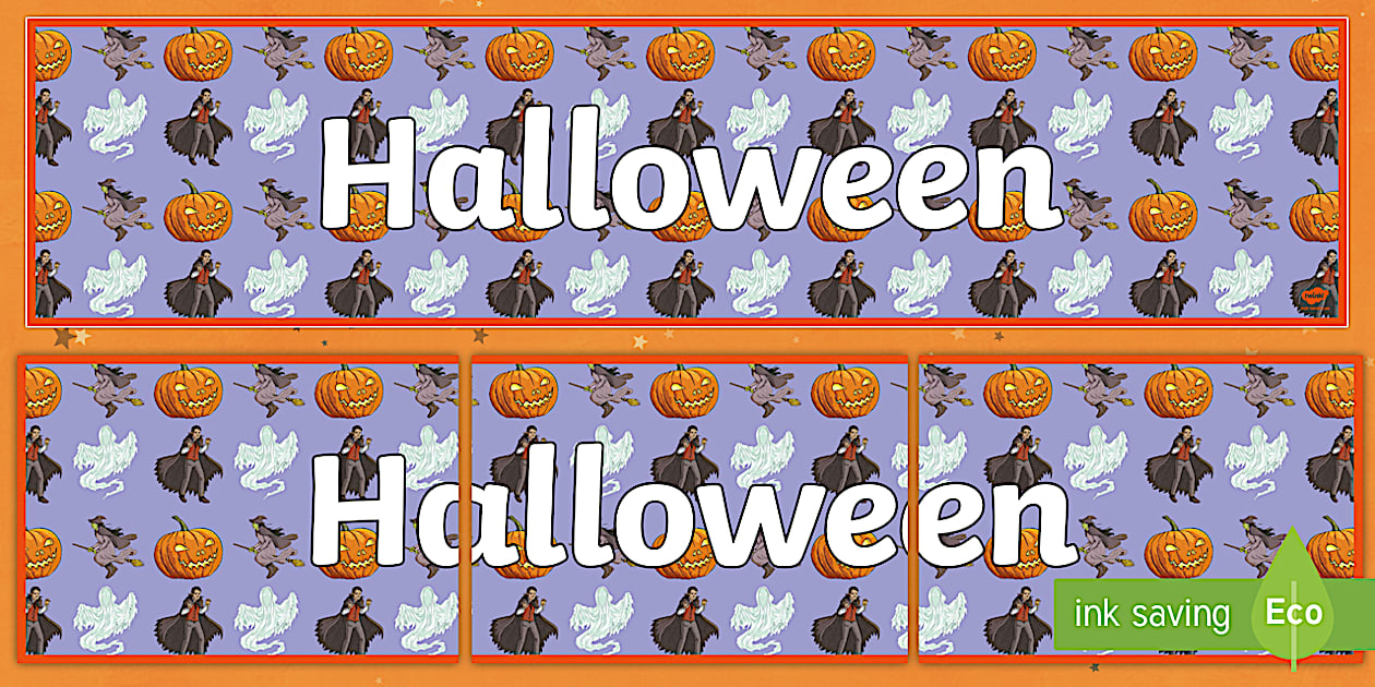 KS2 Halloween Display Banner (teacher made) - Twinkl
