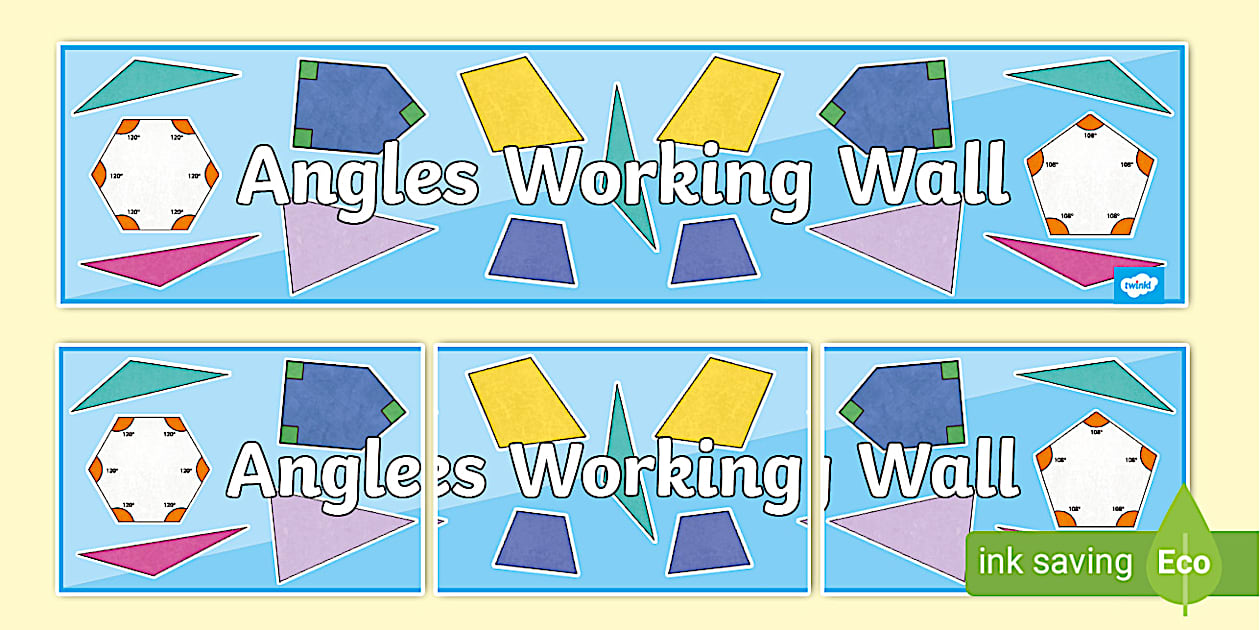 👉 Angles Working Wall Display Banner (professor feito)
