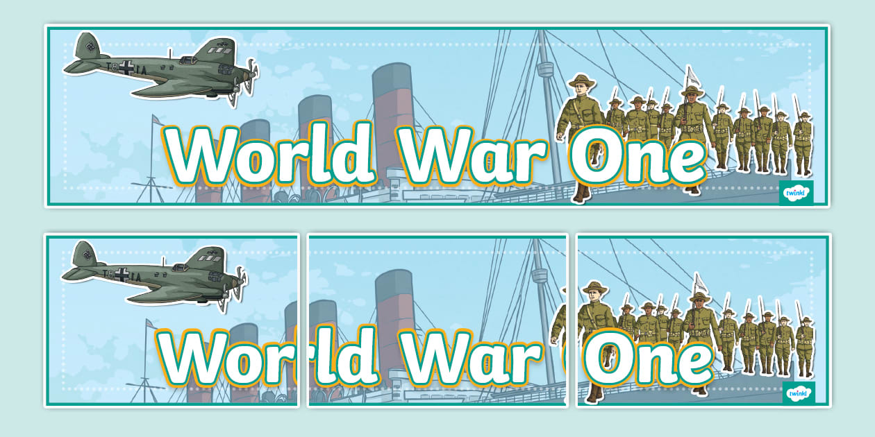 World War One Display Banner - Twinkl History