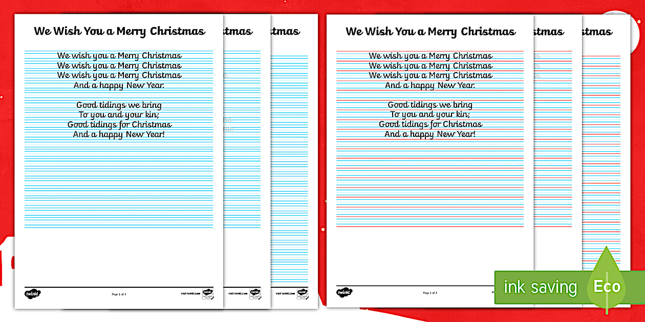 Christmas Handwriting Worksheet | ELA Resource | Twinkl USA