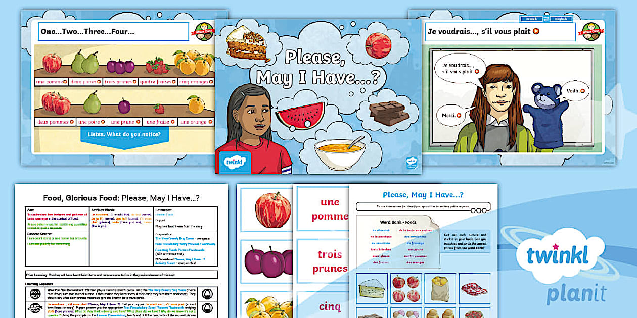 French Food Activities KS2 - Please May I Have Lesson Pack