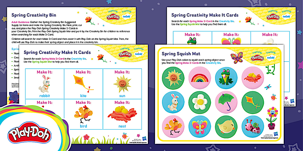 FREE! - Play-Doh: Spring Creativity Bin (Teacher-Made)