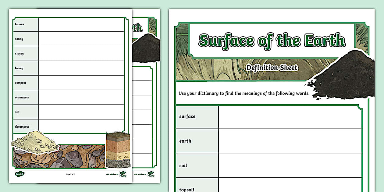 NS and Tech: Surface of the Earth: Soil Types: Definitions