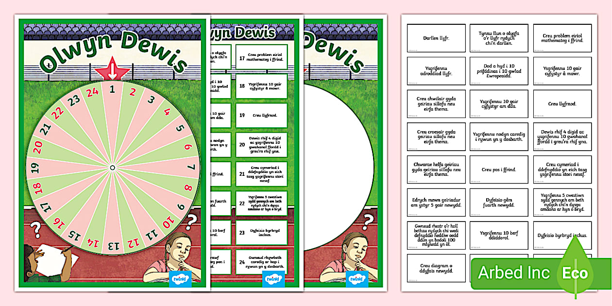 Olwyn Dewis Tasgau 'Amser Aur'
