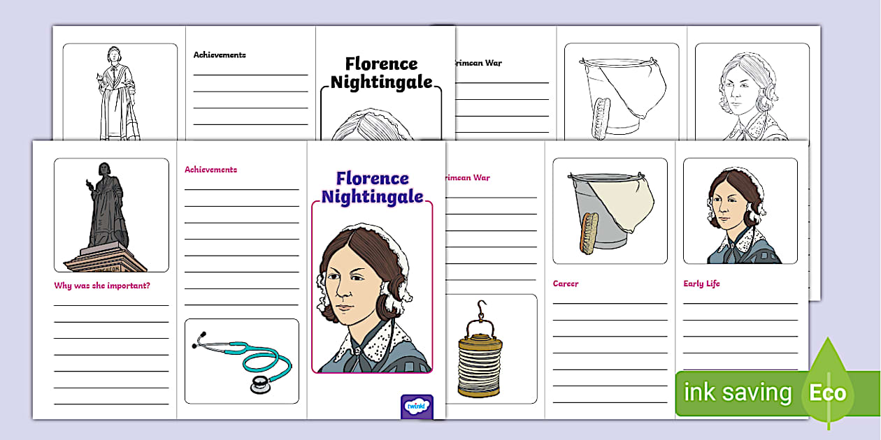 Florence Nightingale Leaflet Template (teacher made)
