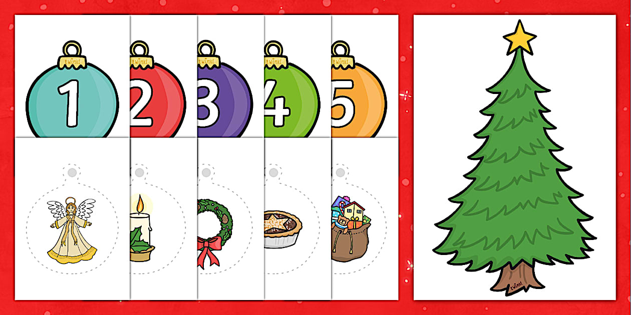 Large Display Advent Calendar - Twinkl