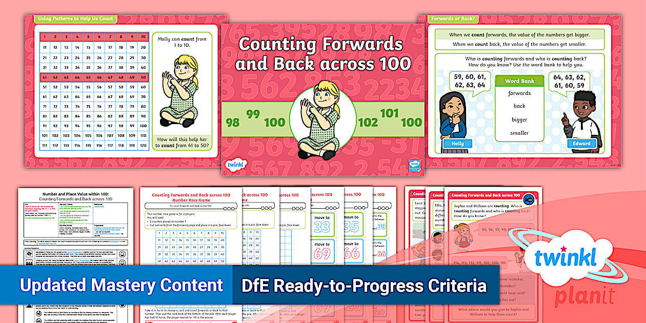 Year 1 Counting Forwards and Back across 100 PlanIt Maths Lesson 30