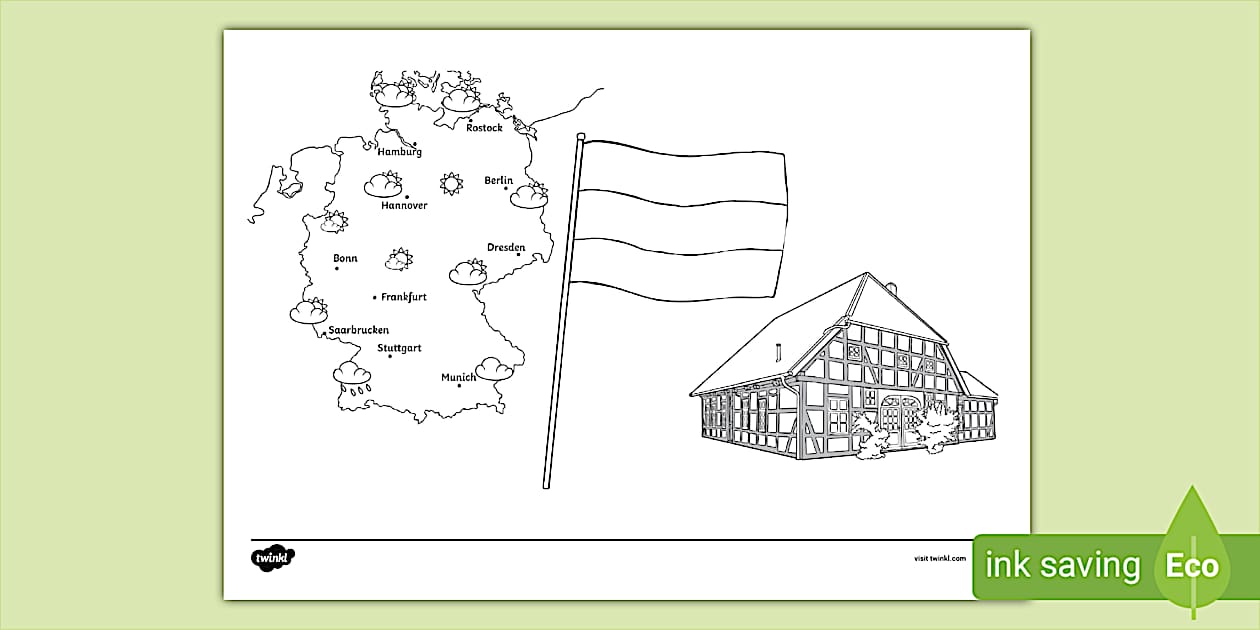 Germany Colouring Page | Colouring Sheets