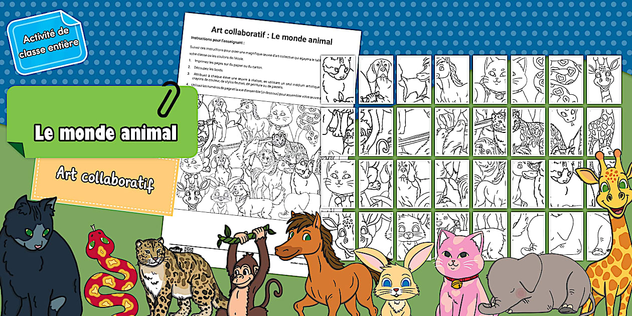 Art collaboratif : Le monde animal