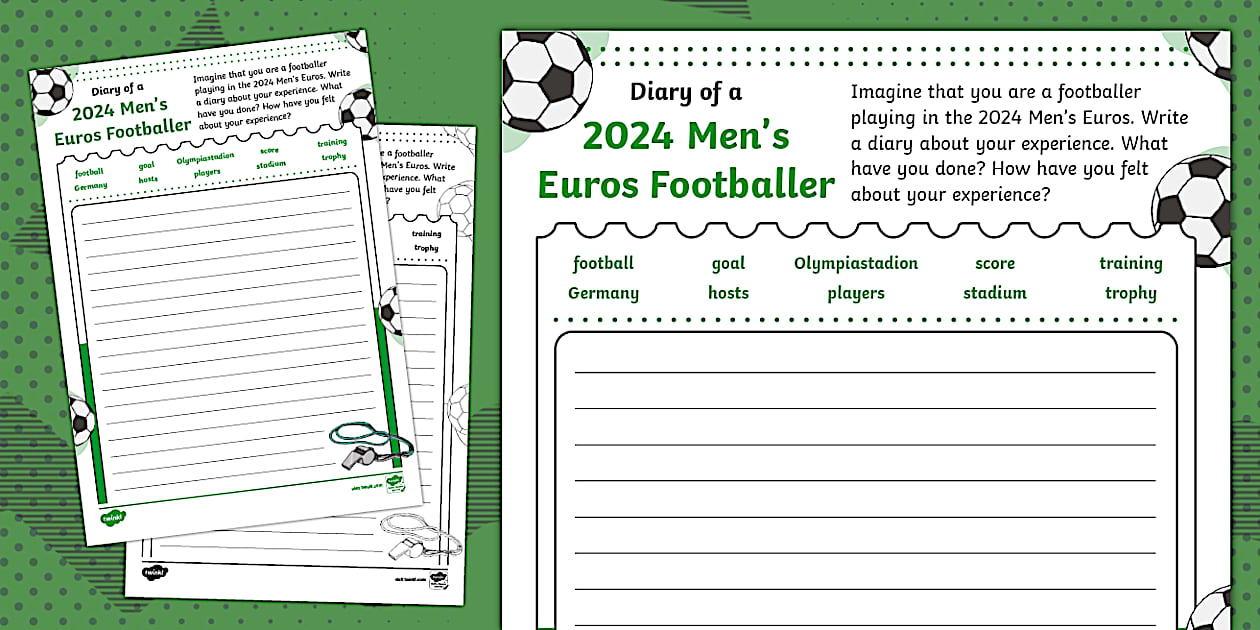 Diary of a 2024 Men's Euros Footballer (Teacher-Made)