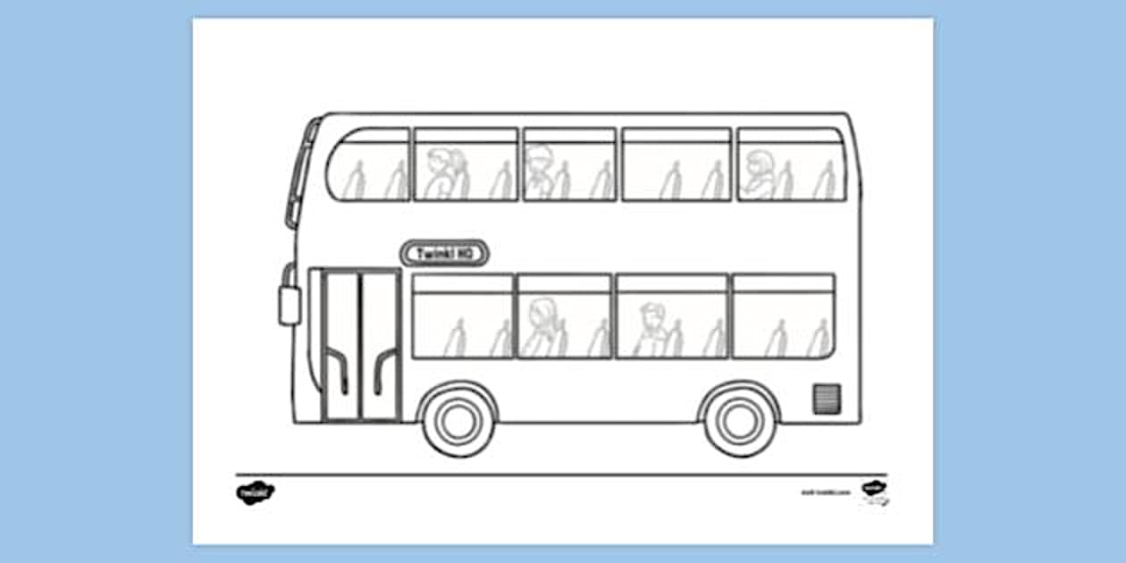 Bus Colouring Sheet - Creative Resources (teacher made)