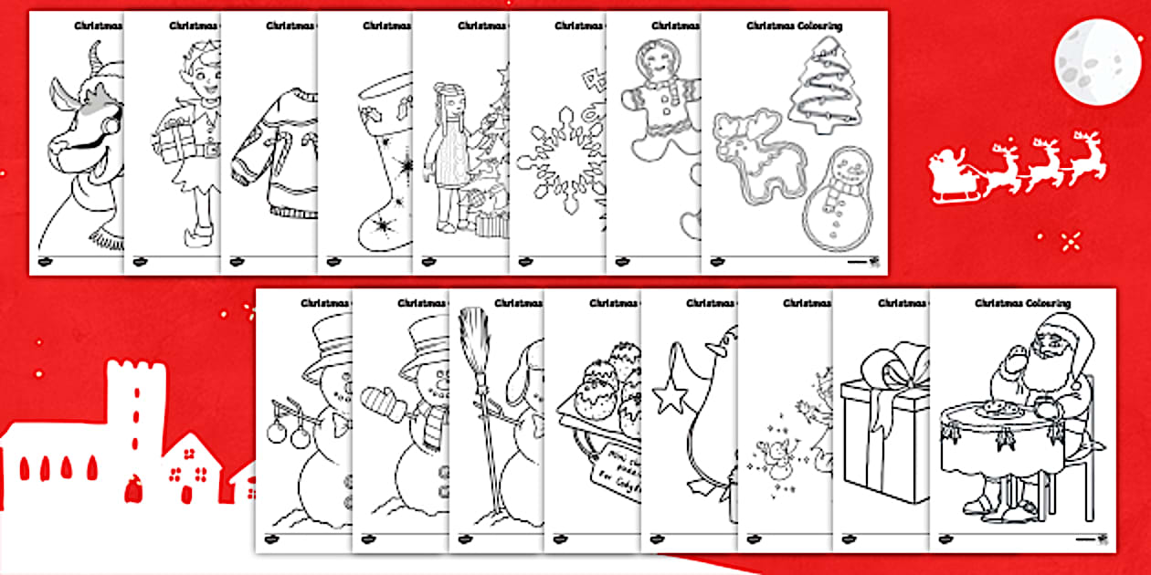 Printable Christmas Colouring Pages Collection - Twinkl