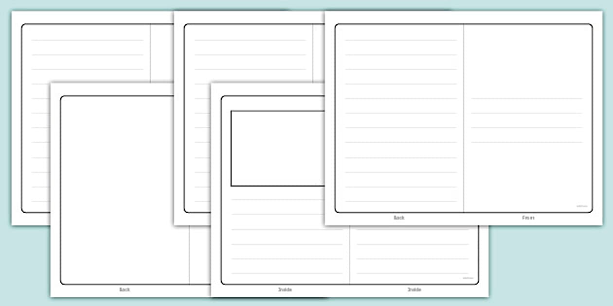 Writing a Book Template | Simple Layout for Kids | ELA