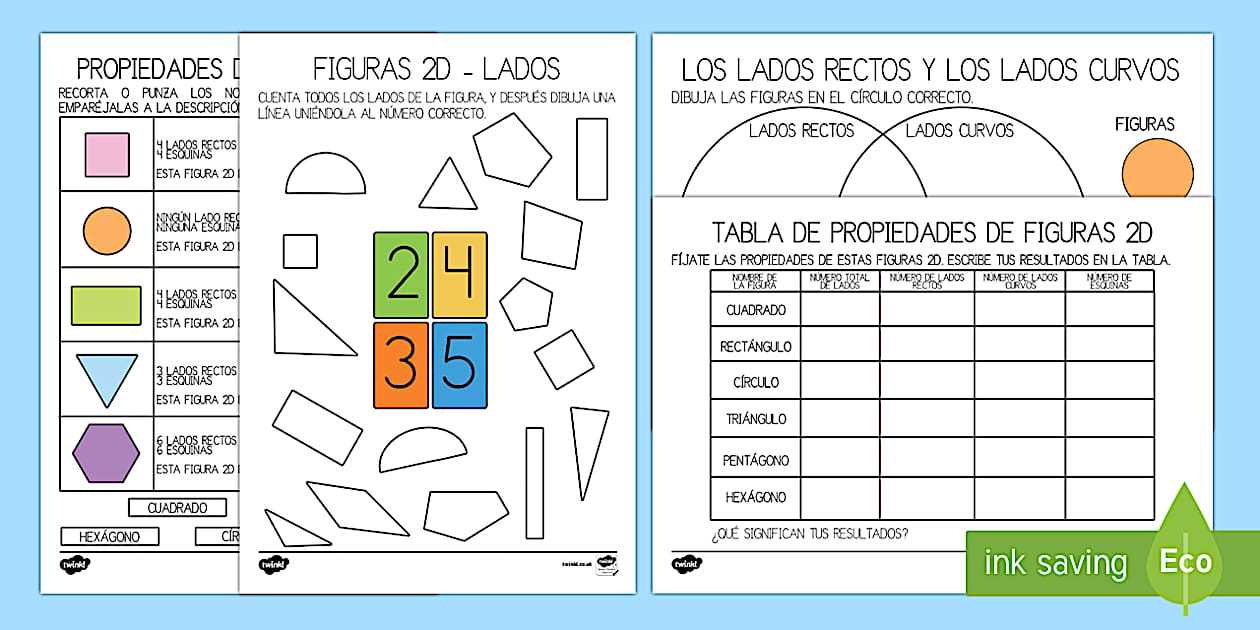 Las propiedades de las formas 2D Pack de recursos - Twinkl