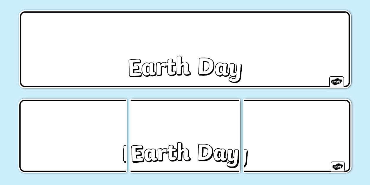 Earth Day Collaborative Drawing Banner (teacher made)