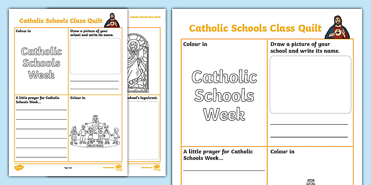 Catholic Quilt | Catholic School Week | Twinkl | KS1
