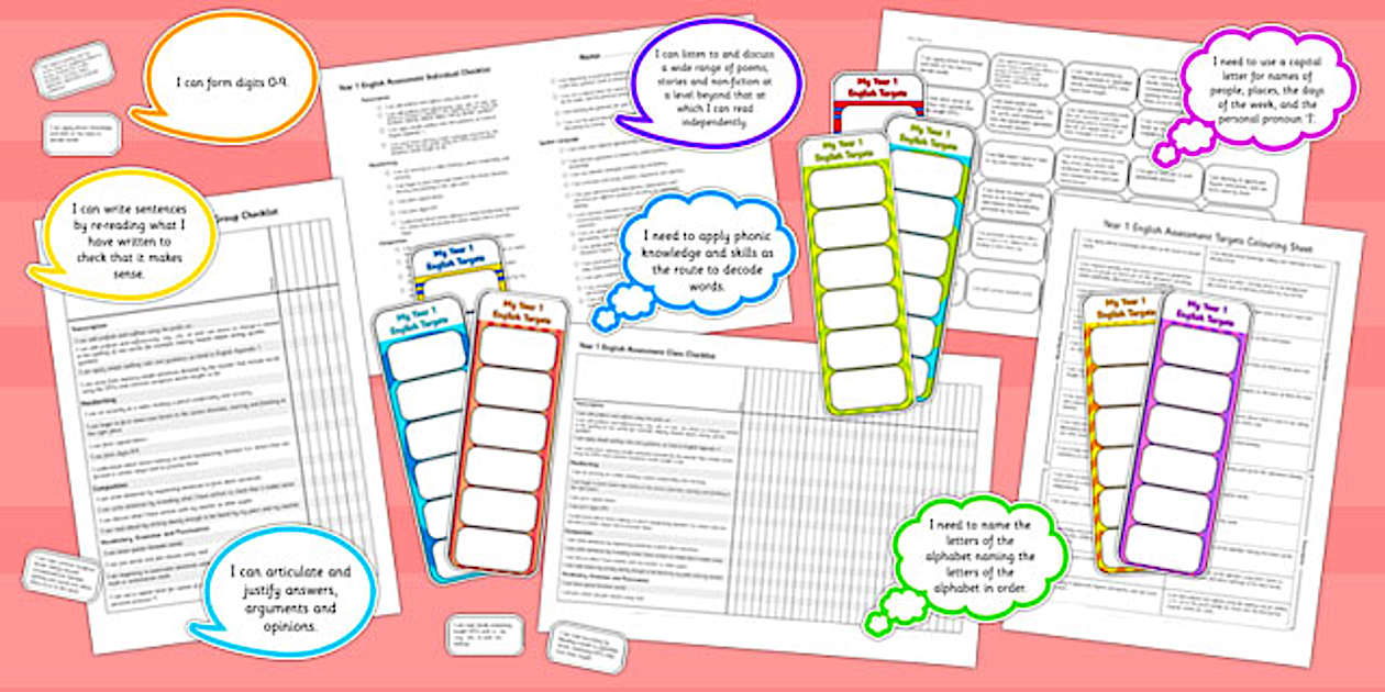 2014 National Curriculum Year 1 English Assessment Resource Pack - KS1