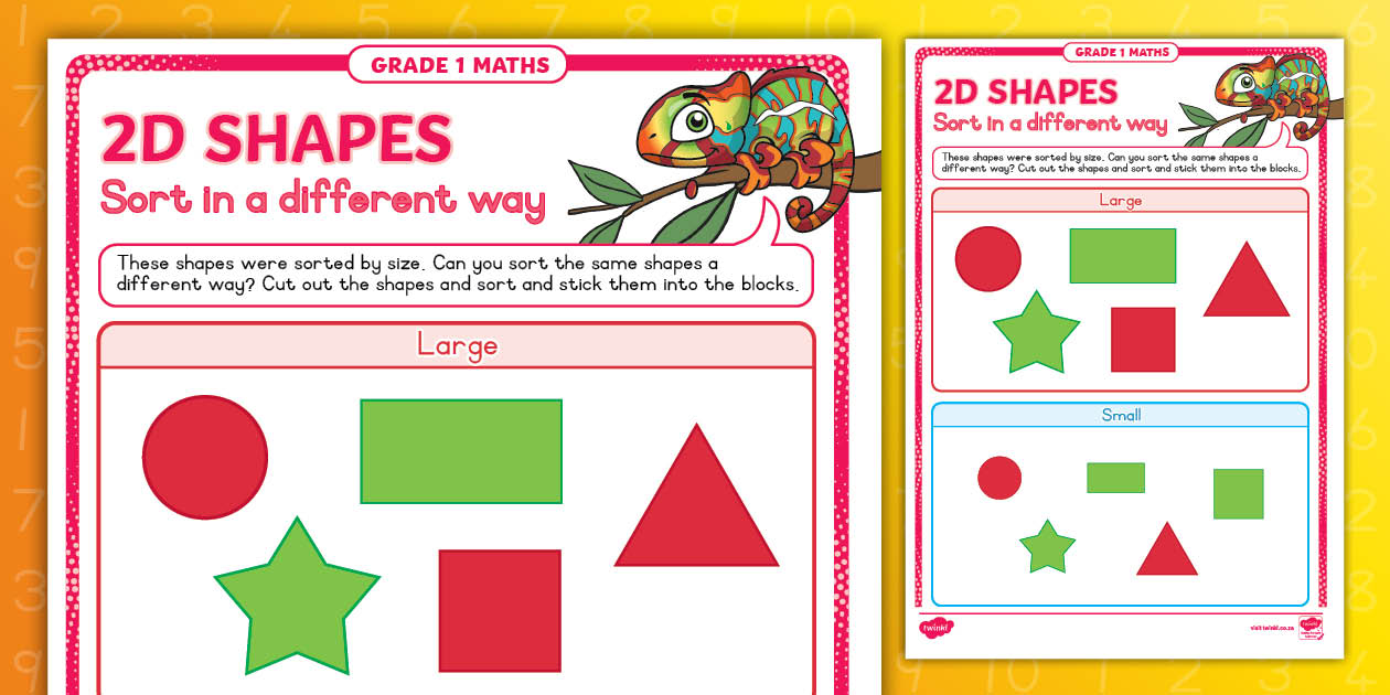 Grade 1 Maths Data Handling - Collect and Sort - Shapes