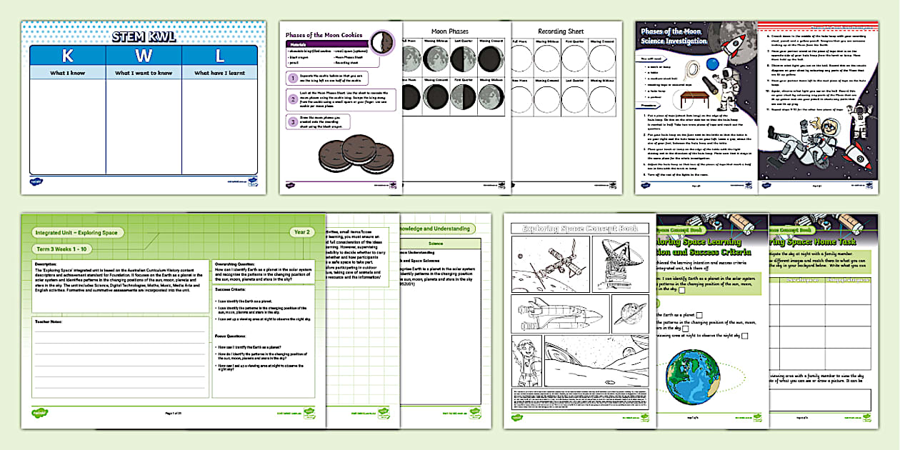 STEM IU Yr 2 Exploring Space Wk 5-6 (teacher made) - Twinkl
