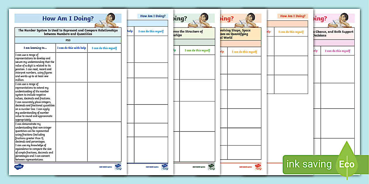 CfW Mathematics and Numeracy: Child-Friendly Tracker PS3