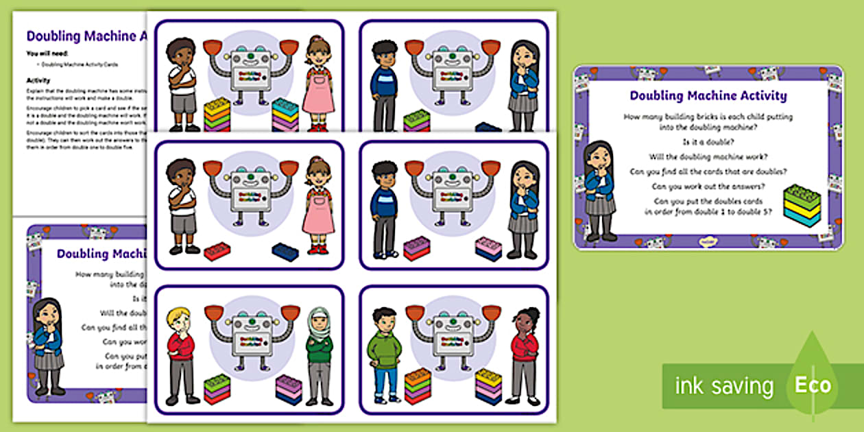 Doubling Machine Doubles Activity (teacher made) - Twinkl