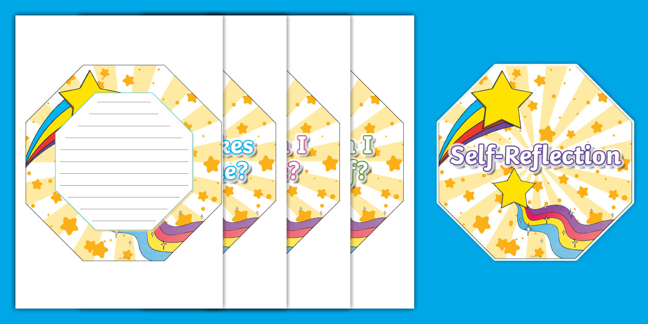 Self-Reflection Octagon Display Shapes (Lehrer gemacht)