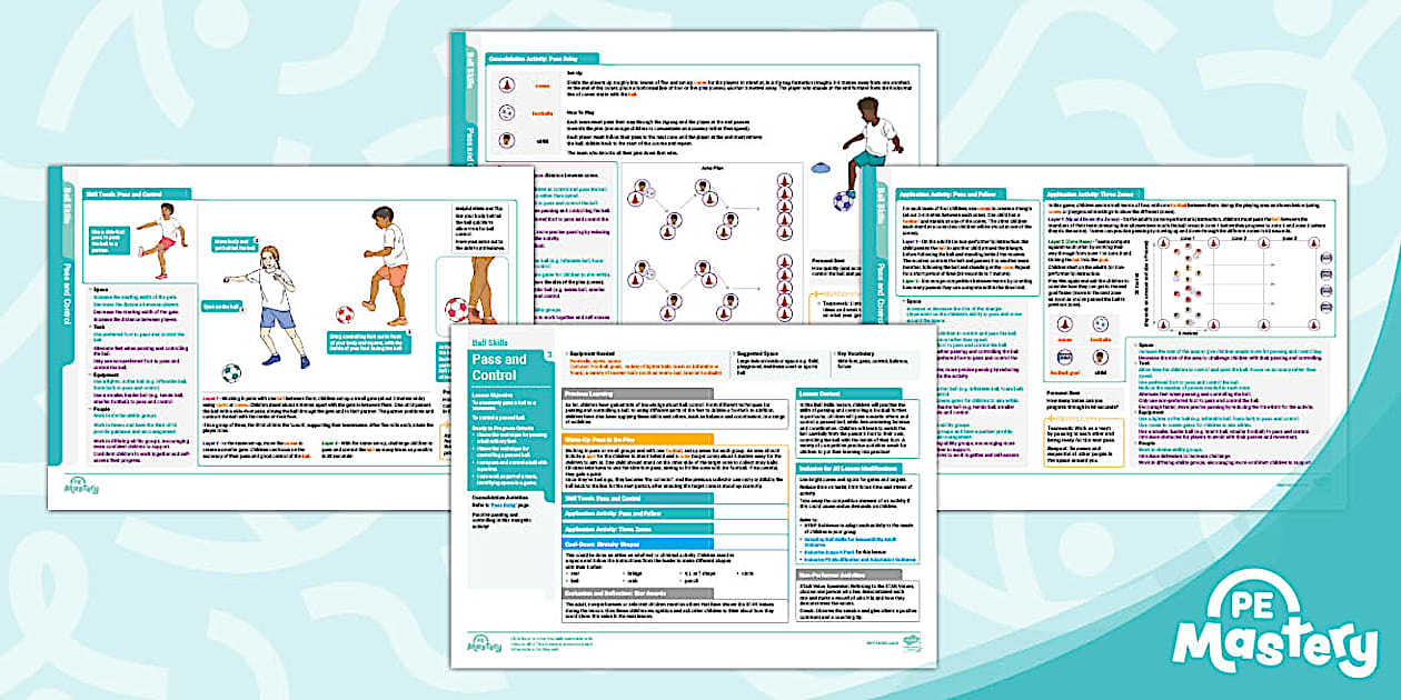 Year 2 Ball Skills (Kicking) Lesson 3 - Pass and Control