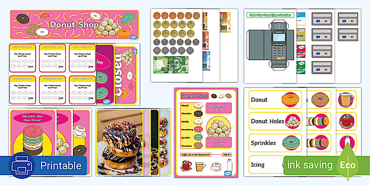 Life Skills - Resource Pack: The Donut Shop Role Play Pack